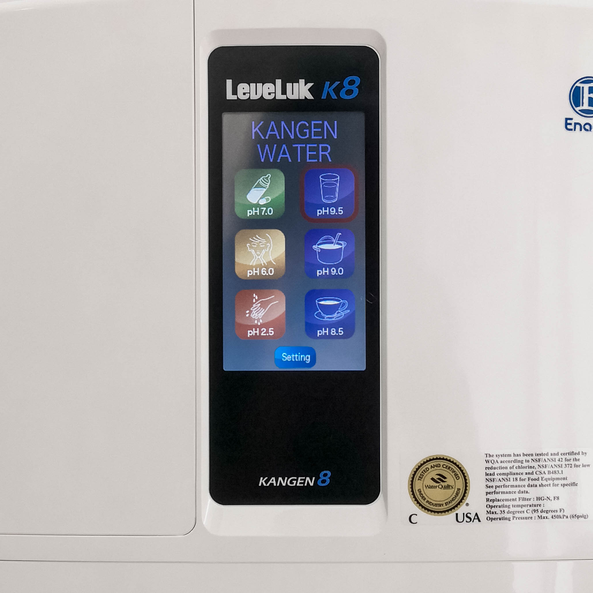 Kangen LeveLuk K8 Water Ionizer